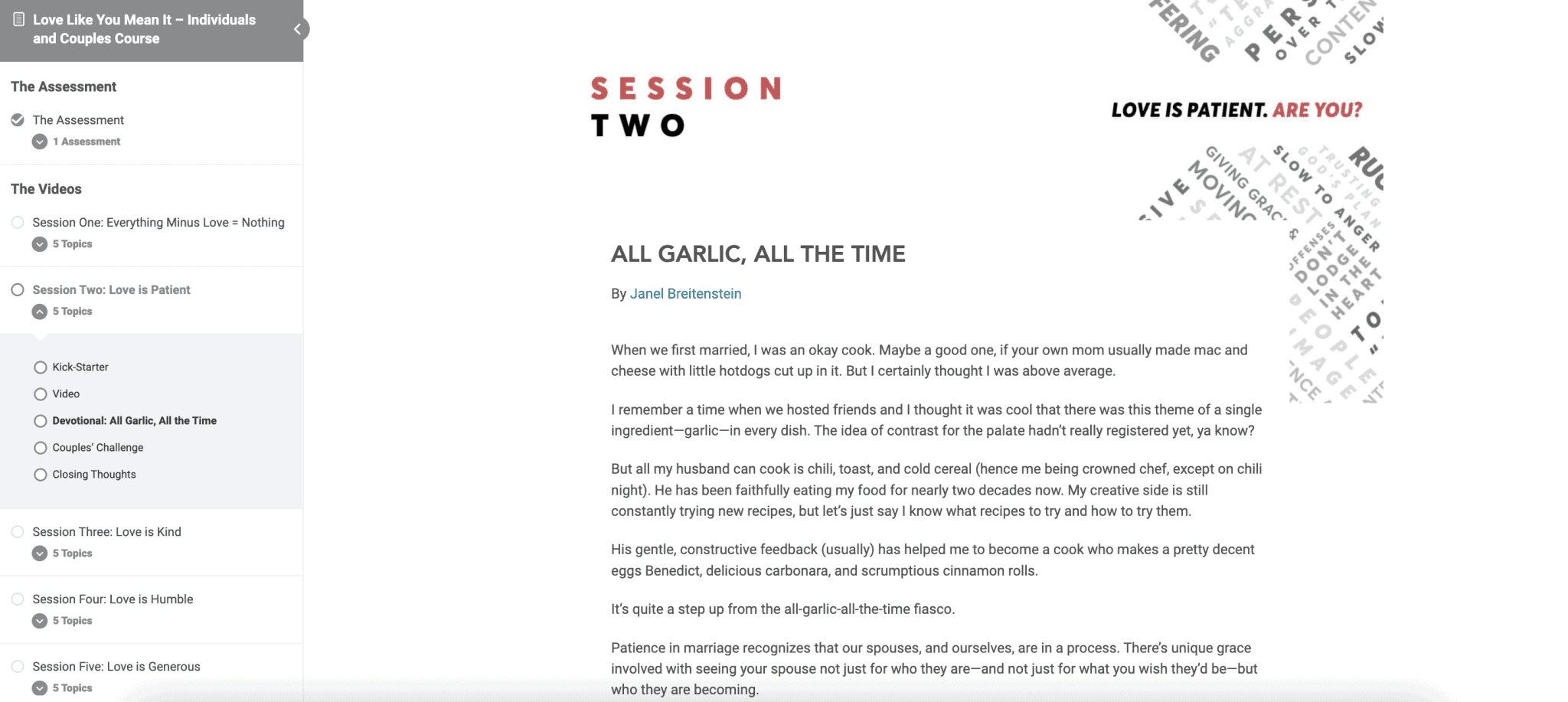 Love Like You Mean It Online Course - For Individuals and Couples ...