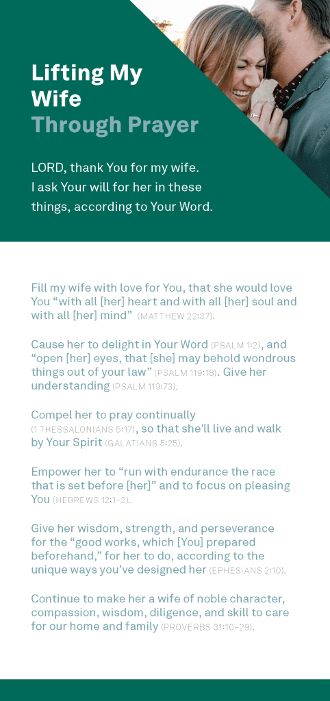 Lifting My Wife Through Prayer - Card - FamilyLife Store